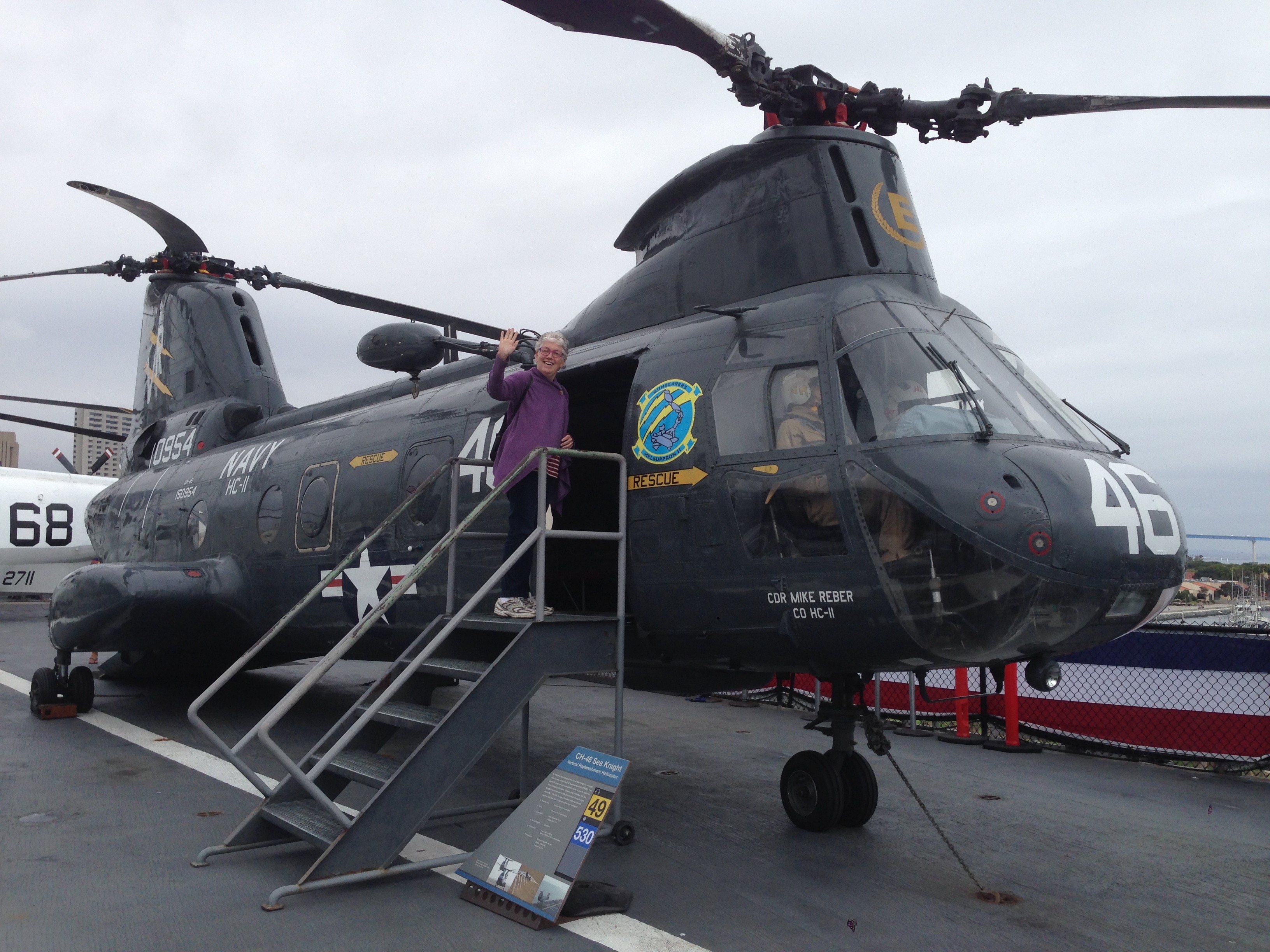 RB boarding helicopter USS Midway | nightmayer